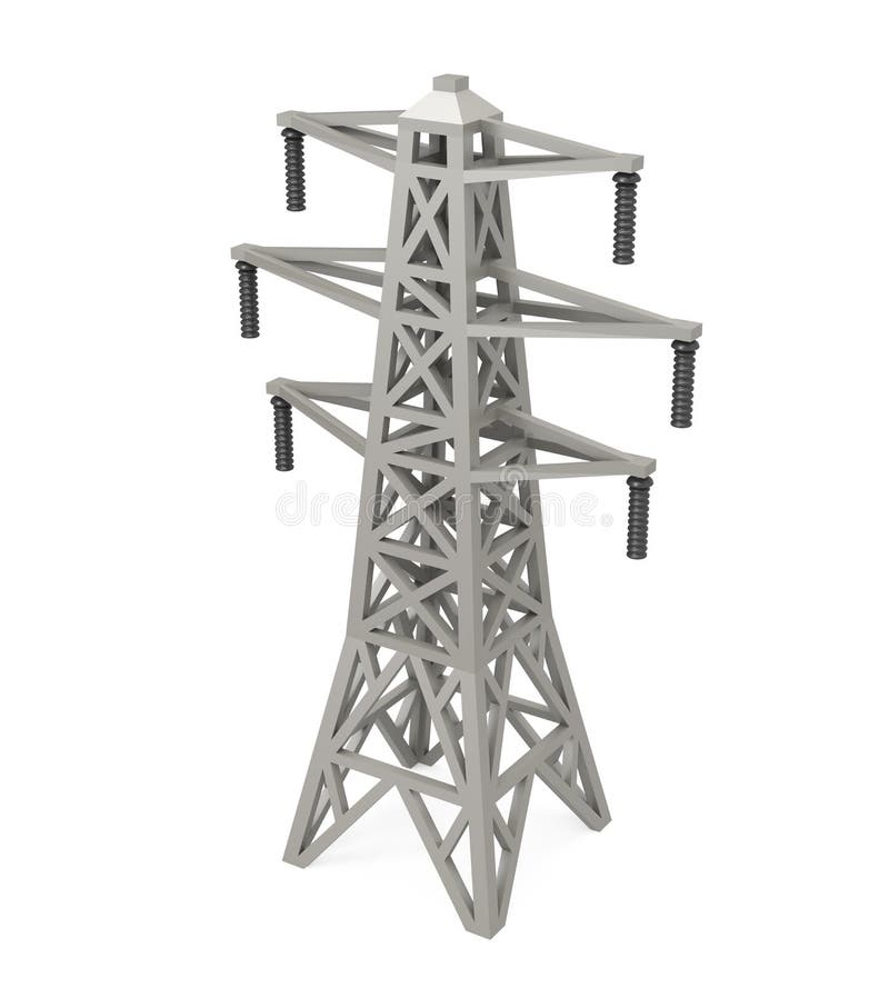 Power Transmission Tower Isolated Stock Illustration - Illustration of ...