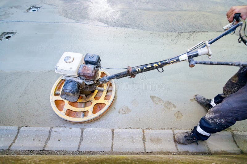 Power Trowel with Engine, Machine for Finishing, Leveling Concrete ...