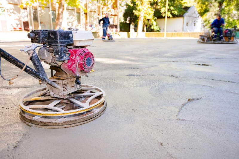 Power Trowel with Engine, Machine for Finishing, Leveling Concrete ...