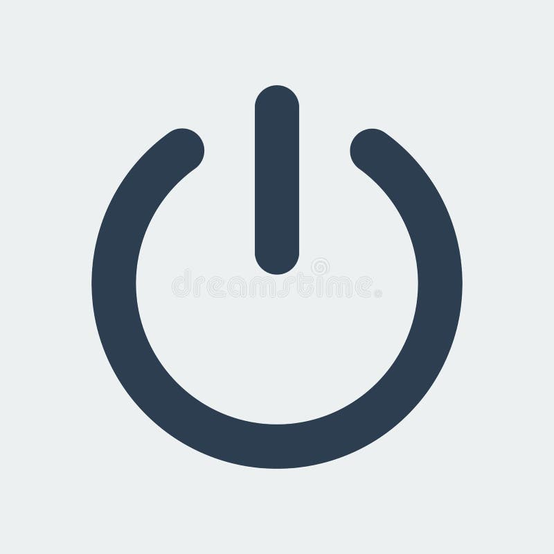 Power Turn Off Icon.Vector Illustration Stock Vector - Illustration of ...
