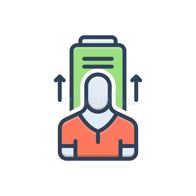 Color Illustration Icon for Power Up, Power and Energy Stock ...