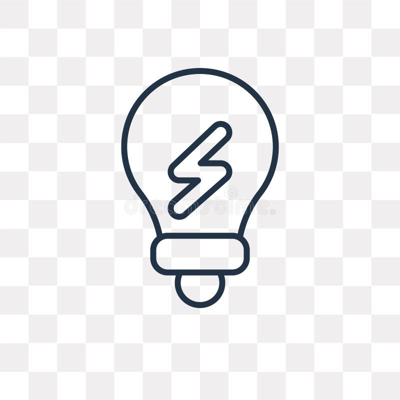 Power Vector Icon Isolated On Transparent Background, Linear Pow Stock ...