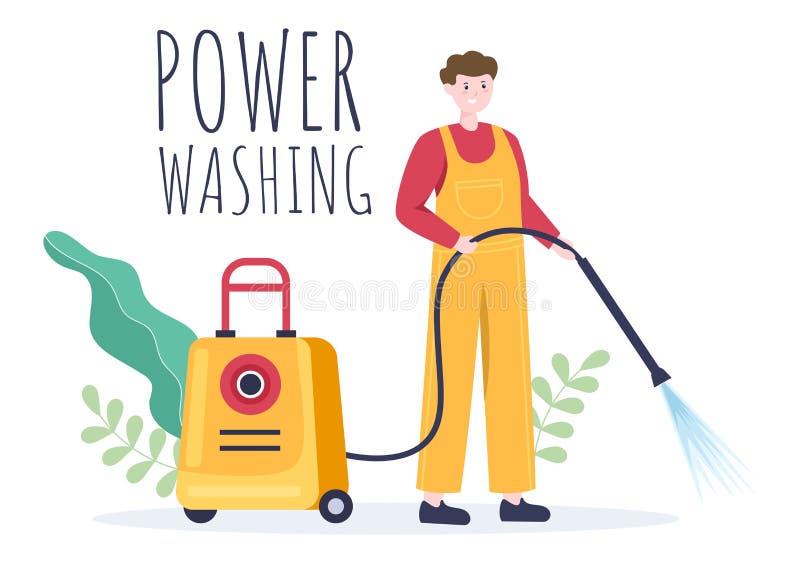 Pressure Washing Cartoon Stock Illustrations – 220 Pressure Washing ...
