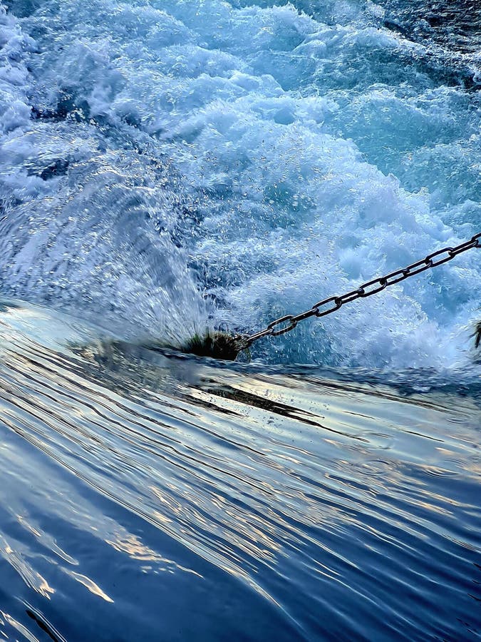 Power of Water Against Constraints Built by Humans Stock Image - Image ...