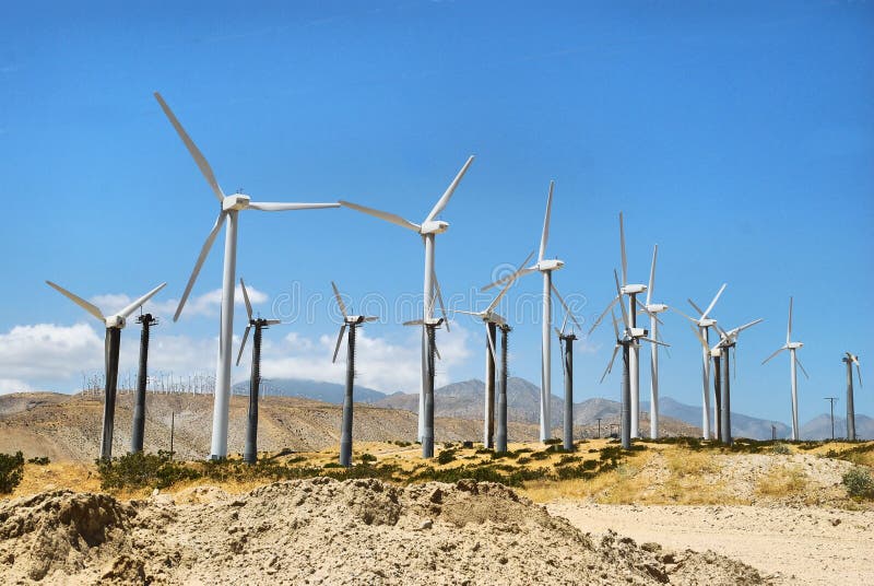 Power of Wind stock photo. Image of turbines, wind, california - 25339692