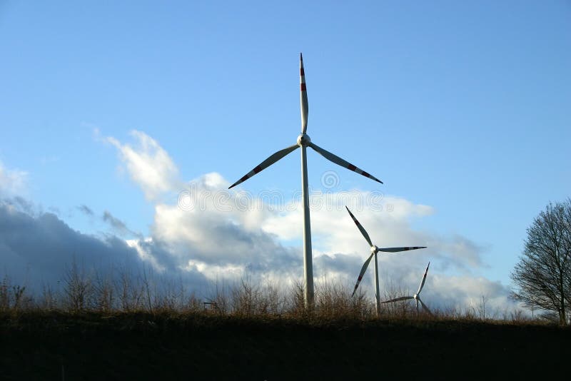 Power of wind stock photo. Image of technique, powerplant - 615704