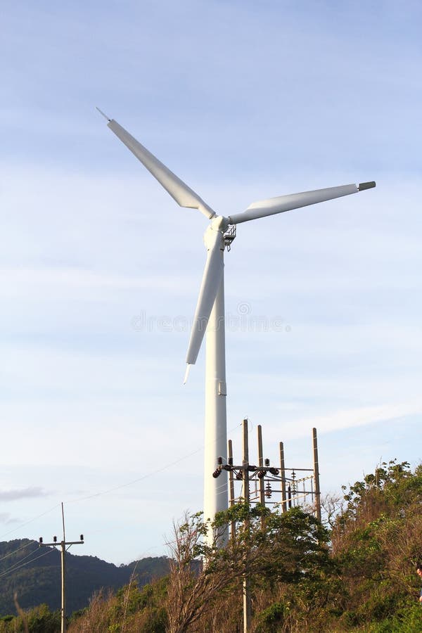 Power wind plant stock image. Image of blue, beach, environmental ...