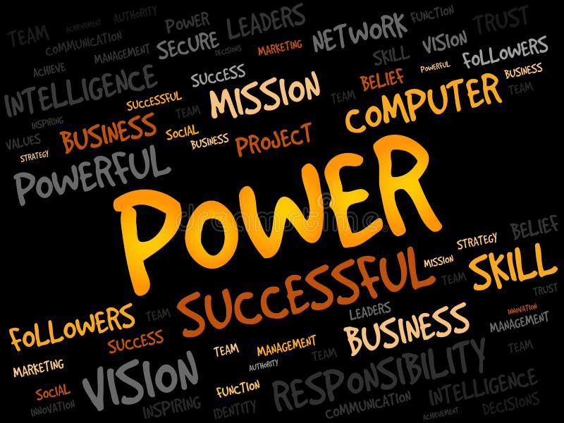 POWER word cloud stock illustration. Illustration of choosing - 199965522