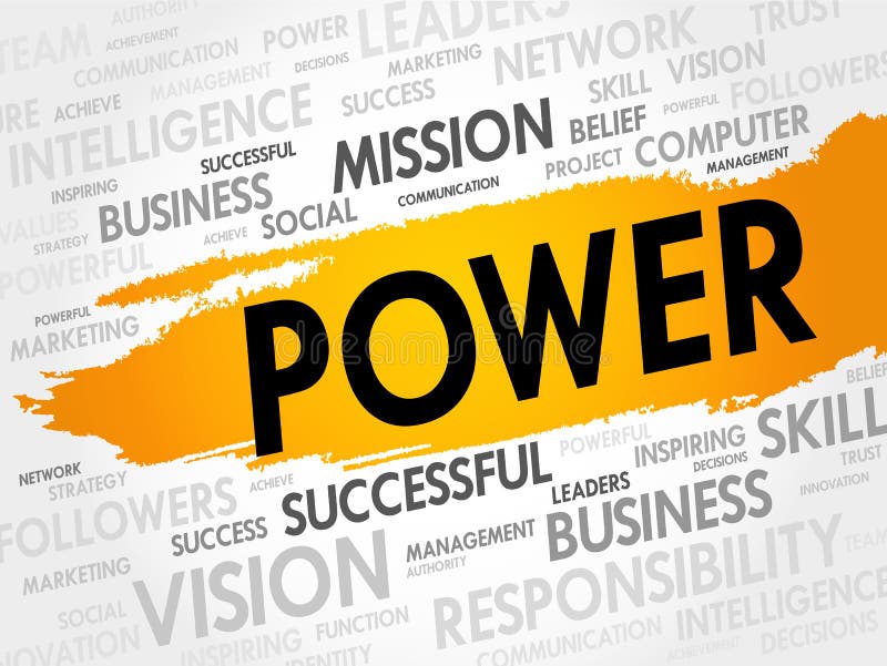 POWER word cloud stock illustration. Illustration of experiment - 200396116