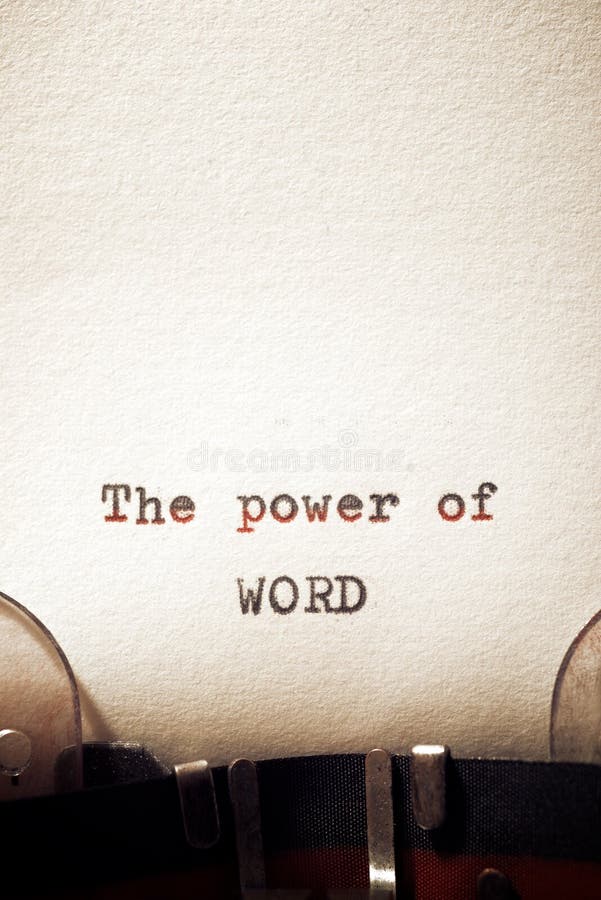 The power of word stock image. Image of idea, power - 208025309