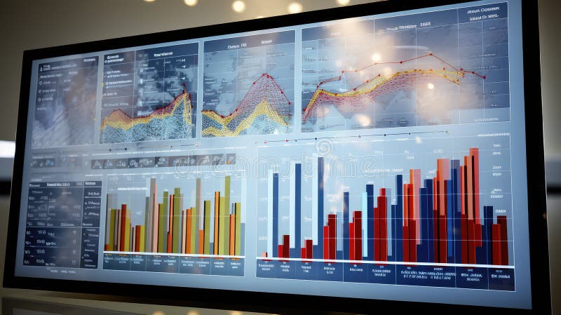 Powerbi Data Analysis Software Stock Illustration - Illustration of ...