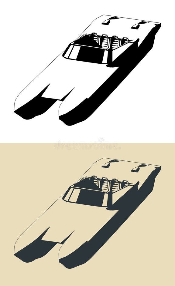 Powerboat illustrations stock vector. Illustration of vector - 331191943