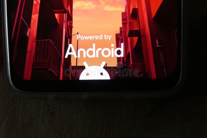 Powered by Android editorial photo. Image of android - 411793956