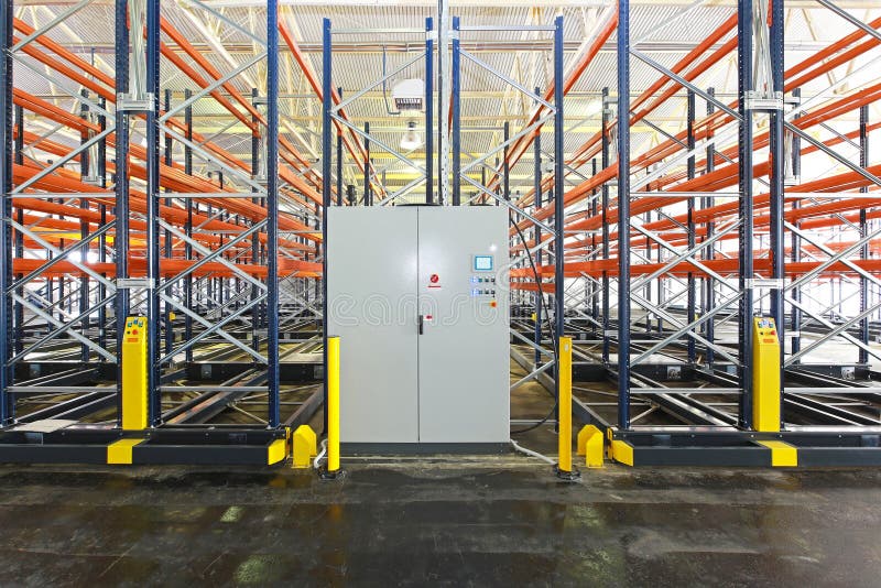 Roller racking system stock photo. Image of rack, folder - 39544812