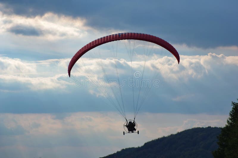 Powered Paraglider stock photo. Image of airborne, extreme - 6887702