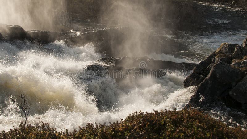 Powered waterfall stock image. Image of power, rock, wild - 57314339