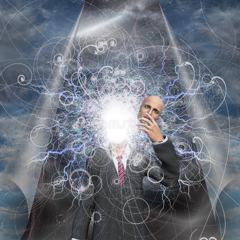 Powerful being stock illustration. Illustration of fearful - 184394180