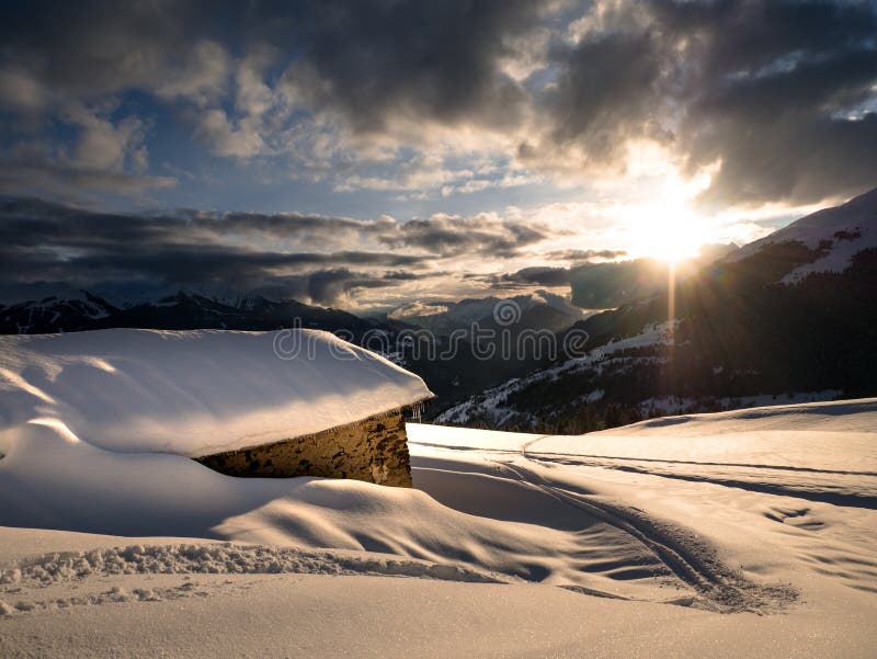 Powerful alpine light stock image. Image of typic, light - 127069267