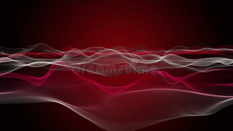 Powerful Animation with Wave Particle Object in Slow Motion, 4096x2304 ...