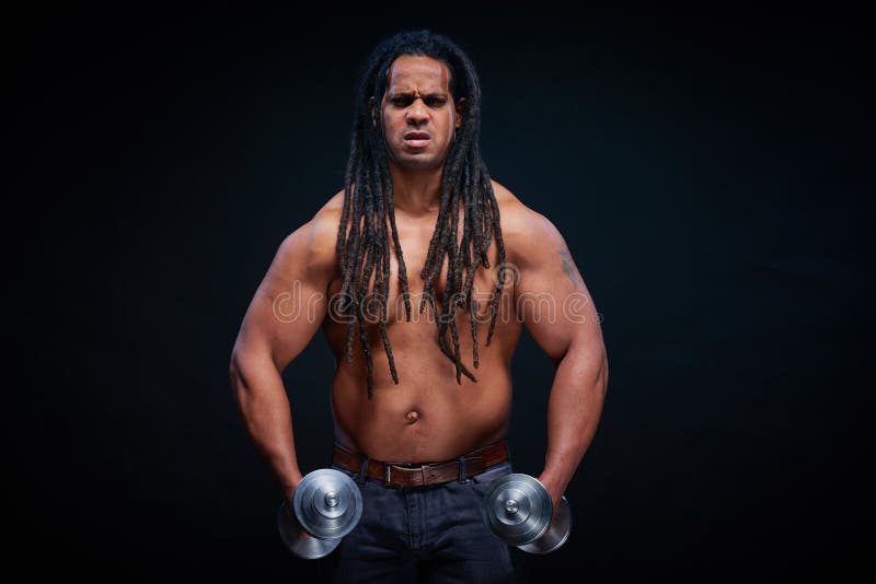 Powerful athlete stock photo. Image of muscular, fitness - 65349700