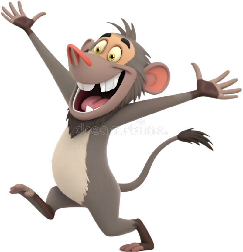 Powerful Baboon Showcasing Intelligence, Agility, and Striking Facial ...