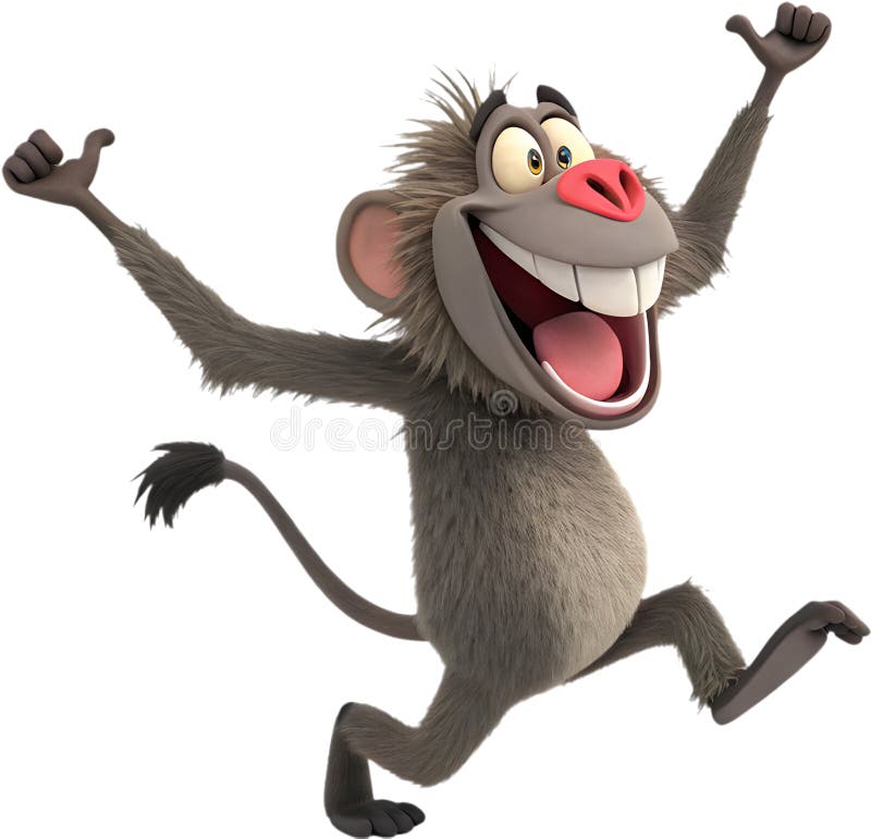 Powerful Baboon Showcasing Intelligence, Agility, and Striking Facial ...