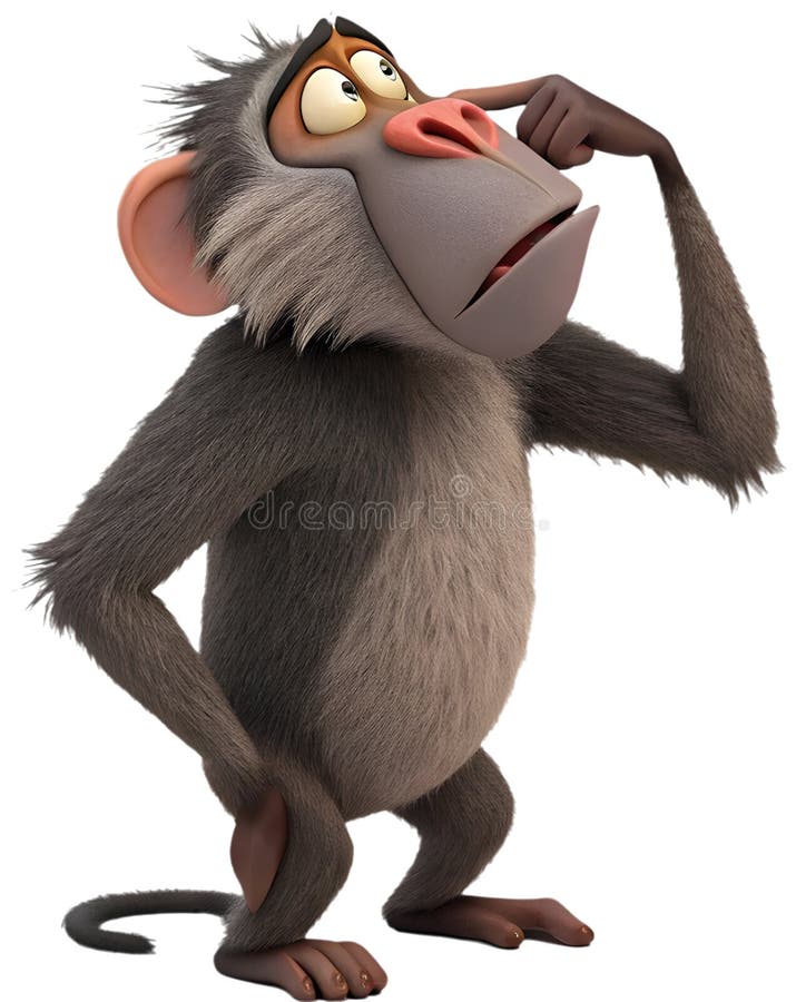 Powerful Baboon Showcasing Intelligence, Agility, and Striking Facial ...