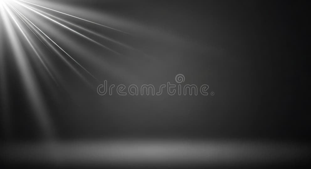 Dramatic Spotlight Beam Illuminating Dark Stage with Subtle Floor ...