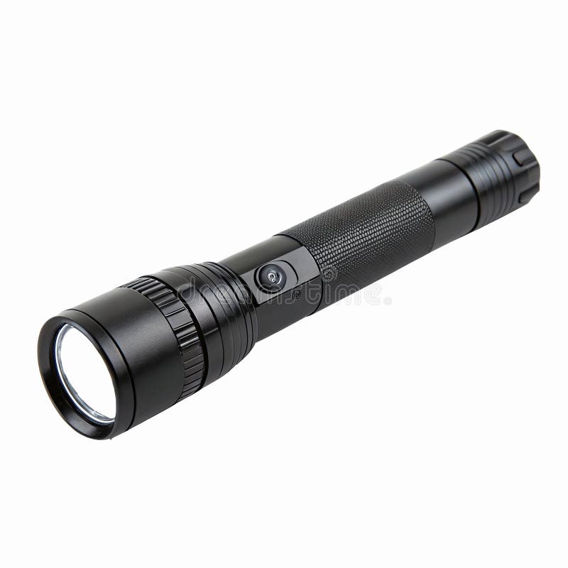 Powerful Black Flashlight with Adjustable Brightness for Outdoor ...