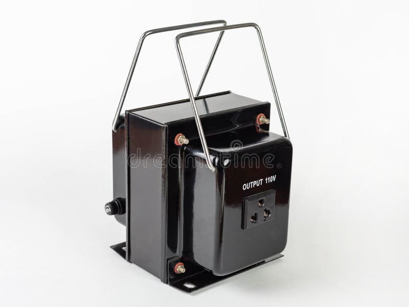 Powerful Black Power Transformer with Stainless Carrying Handles on a ...