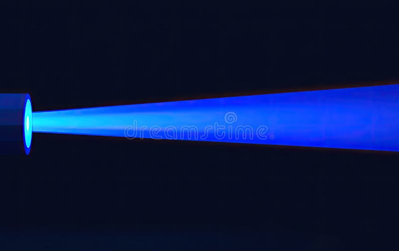 Blue Laser Beam stock illustration. Illustration of powerful - 384364450