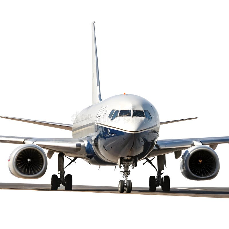 Boeing 74 Isolated on White Background Stock Illustration ...