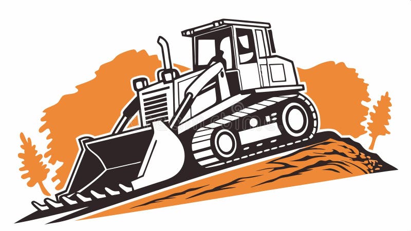 Powerful Bulldozer for Construction Themes Vector Design Generative AI ...