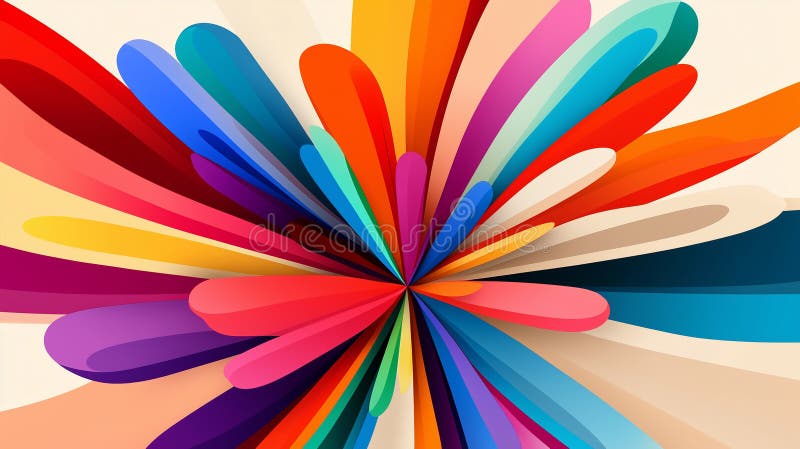 A Powerful Burst of Bright, Contrasting Colors, Filled with a Feeling ...