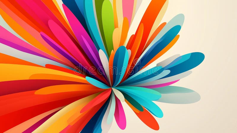 A Powerful Burst of Bright, Contrasting Colors, Filled with a Feeling ...