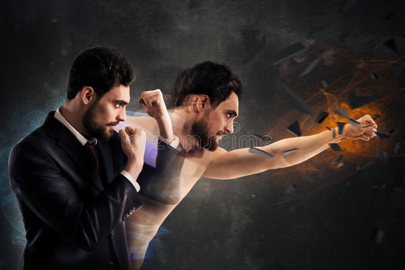 Powerful businessman stock image. Image of confident - 73613217