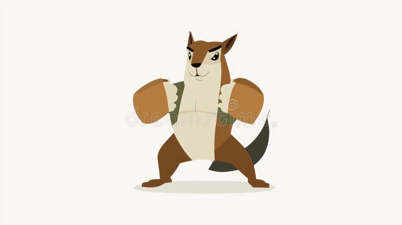 Mighty Canine AI Art stock illustration. Illustration of pose - 372910115