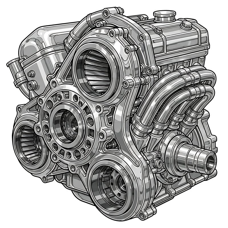 Powerful High Performance Car Engine Stock Illustrations – 3,305 ...