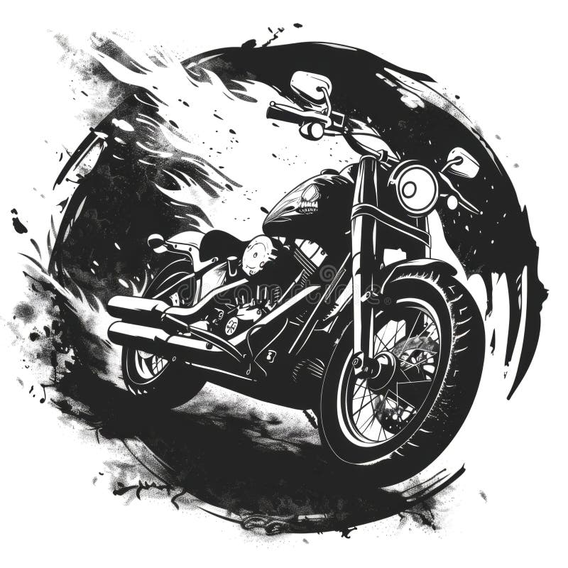 Powerful Chopper Motorcycle Logo Icon Stock Photo - Image of ride ...