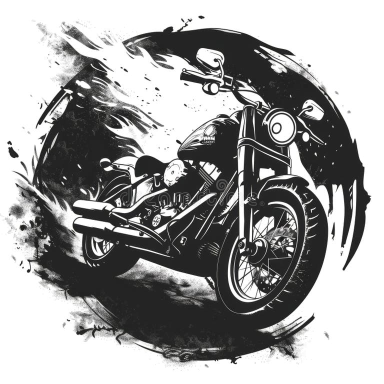 Powerful Chopper Motorcycle Logo Icon Stock Photo - Image of ride ...