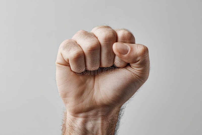 A Powerful Closeup Image of a Clenched Fist Symbolizing Strength and ...