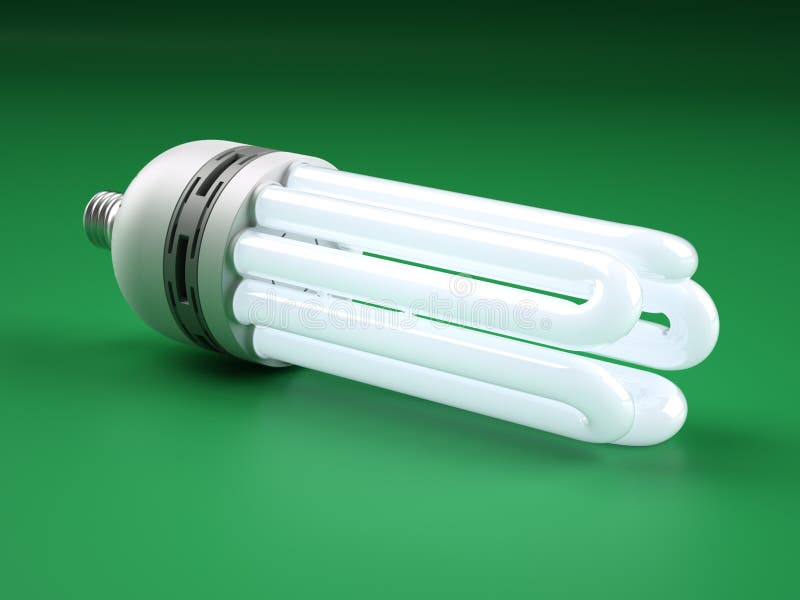 Powerful Compact Fluorescent Lightbulb Stock Photo - Image of choice ...