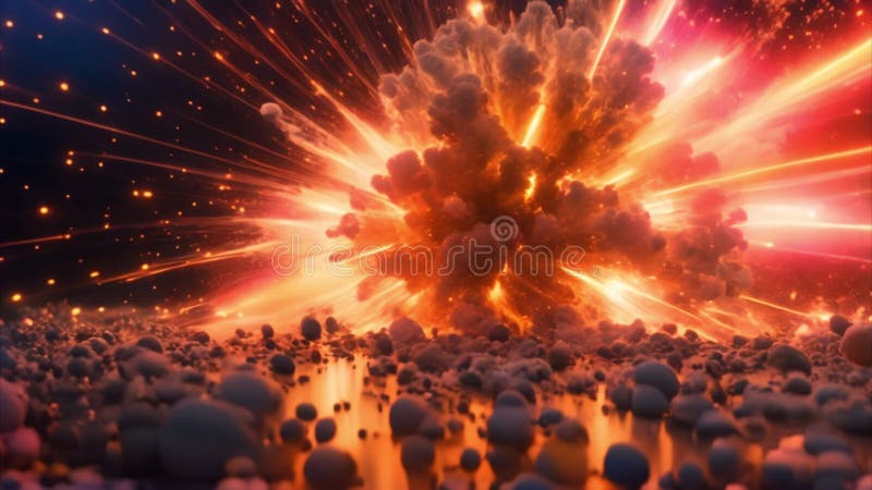 A Powerful Cosmic Explosion Stock Footage - Video of cosmos, space ...