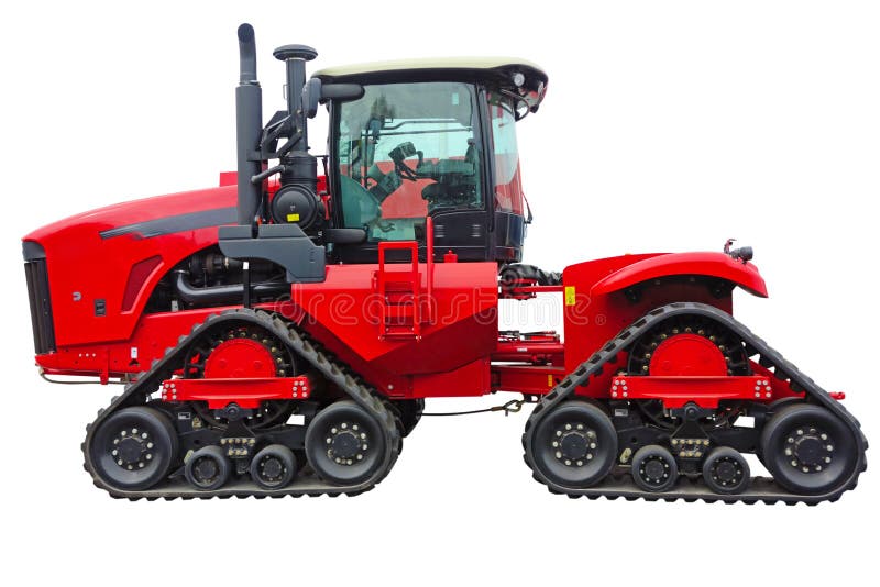 Powerful Crawler Tractor DeltaTrack Stock Image - Image of land, cabin ...