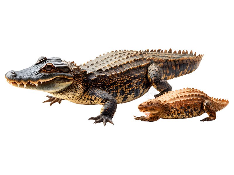 Crocodile Isolated on White Background â€ Full Body Shot Stock ...