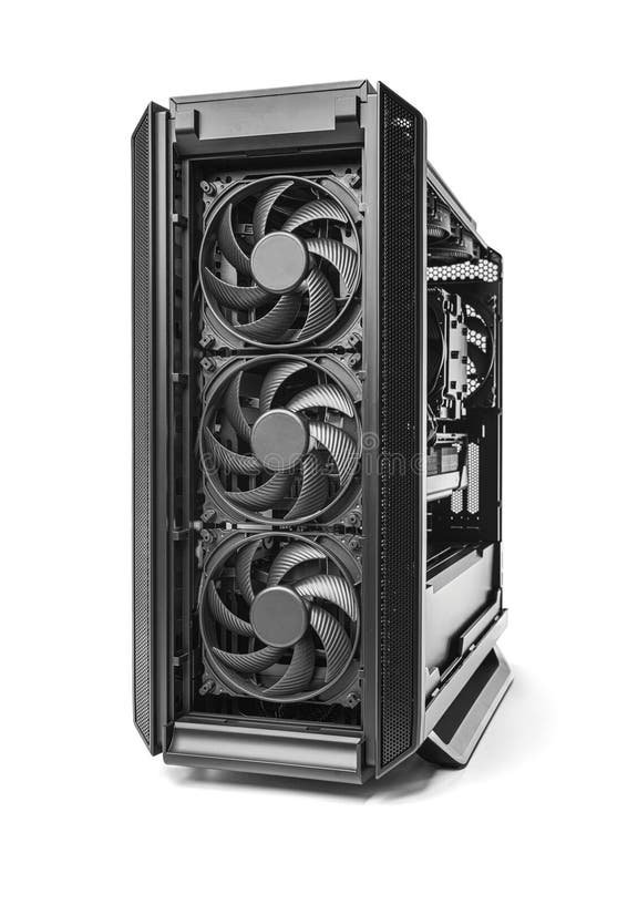 A Powerful Custom-built PC Case Stock Photo - Image of design, gaming ...