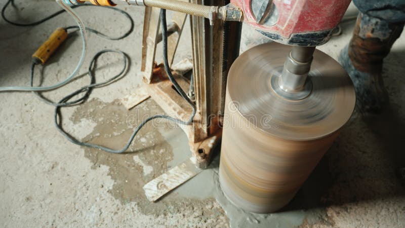 The Powerful Drill with a Diamond Tip Drills Holes for Making ...