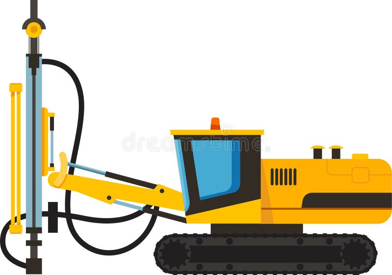 Powerful Drilling Machine with Hydraulic Drilling Rig Extracting Soil ...