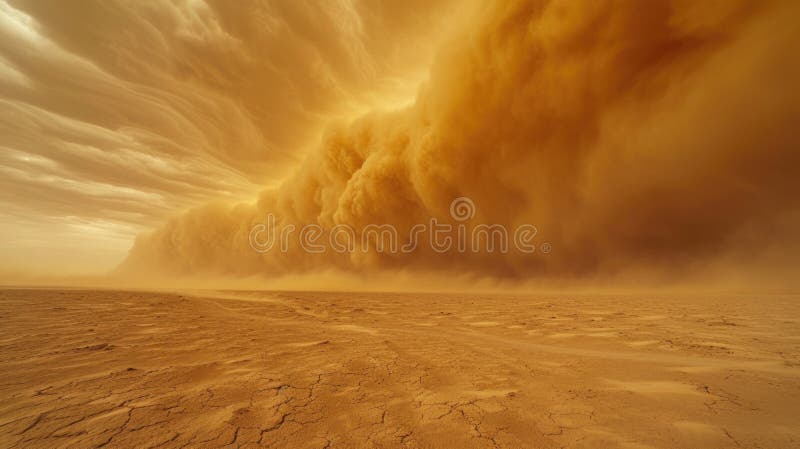 A Powerful Dust Storm is Approaching the City. High Degree of Danger ...