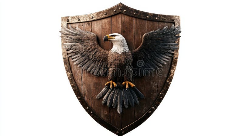 A Powerful Eagle Emblem Displayed on a Shield. the Eagle Represents ...